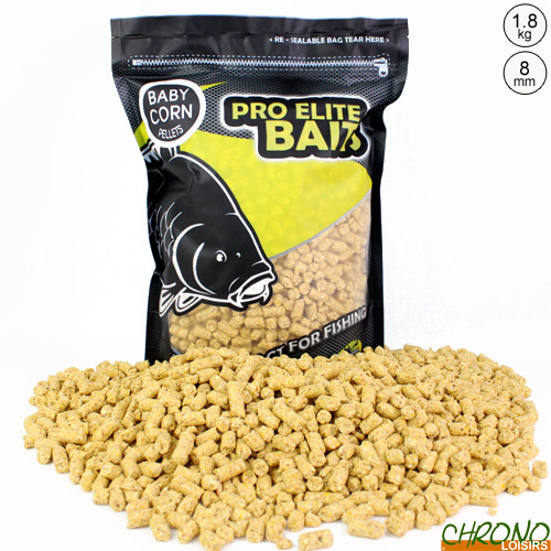 Pellets pro elite baits baby corn 8mm 1 8kg – Chrono Carpe