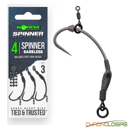 Anzuelo korda spinner hook section spinner sin ardillon x3 – Chrono Carpa