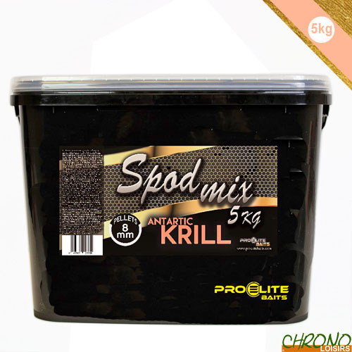 Pellets pro elite baits gold spod mix antartic krill 5kg – Chrono Carpe